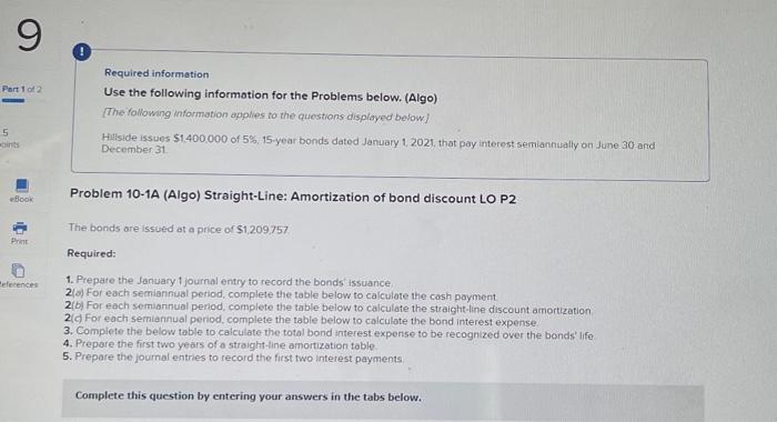 Solved Required information Use the following informotion | Chegg.com