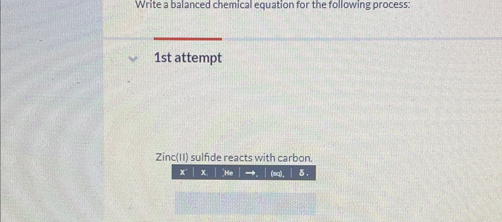 Solved Write a balanced chemical equation for the following | Chegg.com