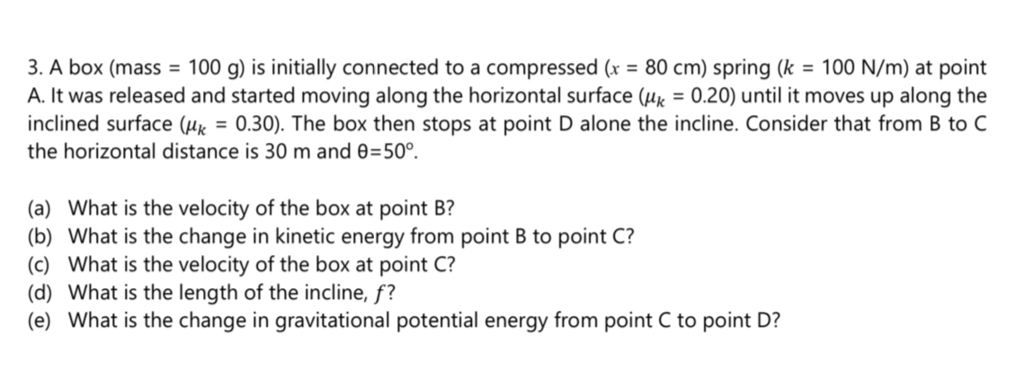 Solved A box (mass =100g ﻿is initially connected to a | Chegg.com