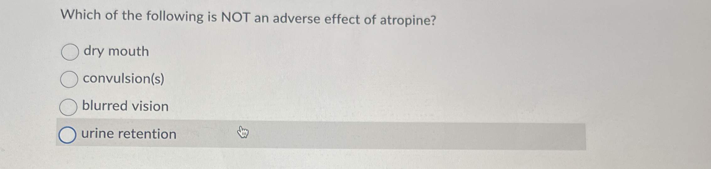 Solved Which of the following is NOT an adverse effect of | Chegg.com