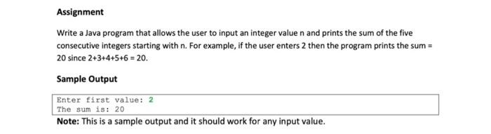 Solved Assignment Write a Java program that allows the user | Chegg.com