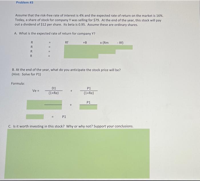 Solved Module 3 Problem Set Stocks and the Securities Market | Chegg.com