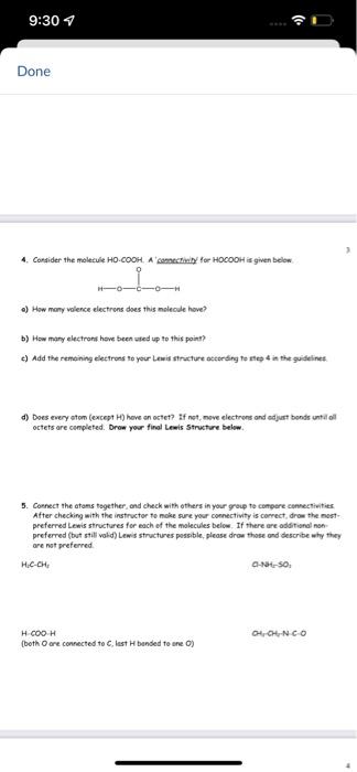 Solved 4. Consider the molezule HO.COOH, A camentiwiy for | Chegg.com
