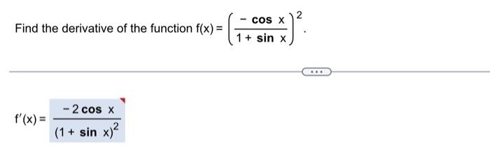Solved Find the derivative of the function | Chegg.com