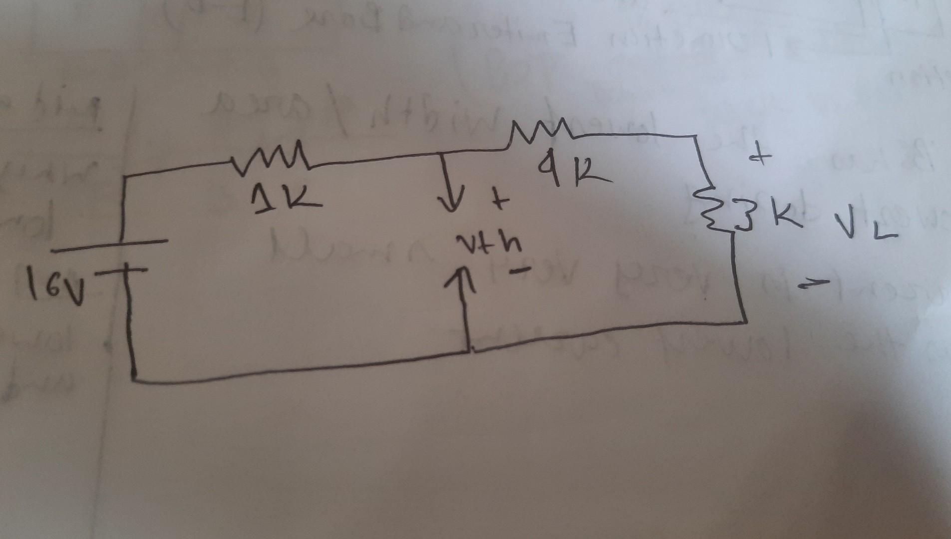 Solved find vth, I, vl | Chegg.com Solved find vth, I, vl | Chegg.com