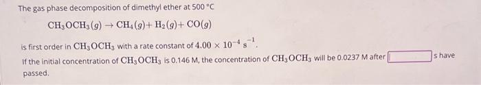 Solved The decomposition of dinitrogen pentoxide in carbon | Chegg.com