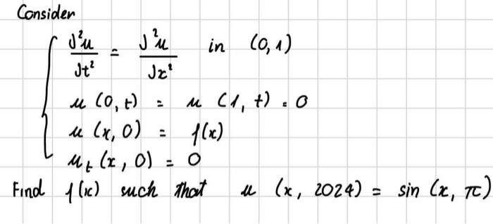 Solved Consider ⎩⎨⎧Jt2J2u=Jx2J2u in | Chegg.com
