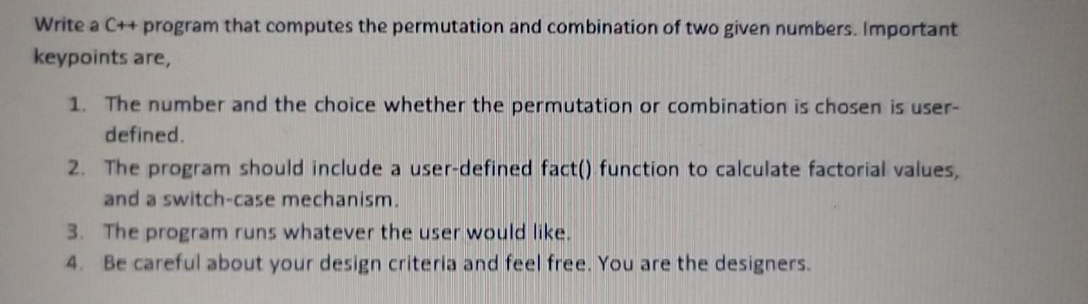 Solved can you do this? along with permutation and | Chegg.com