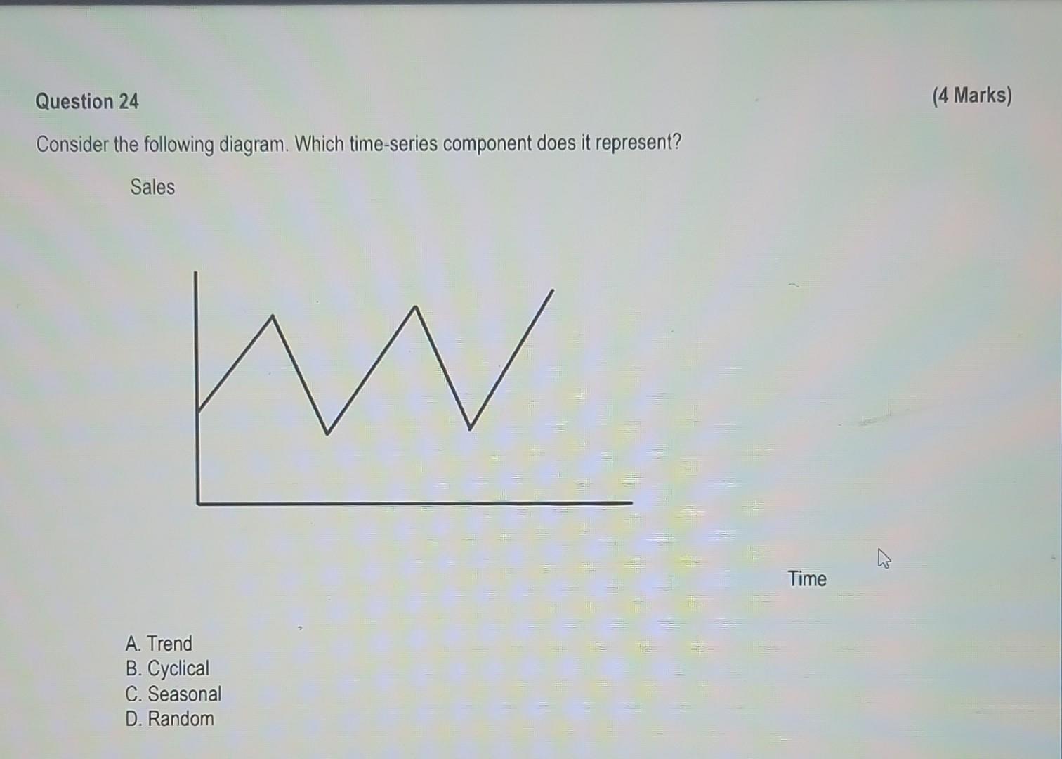 Solved Question 24 (4 Marks) Consider the following diagram. | Chegg.com