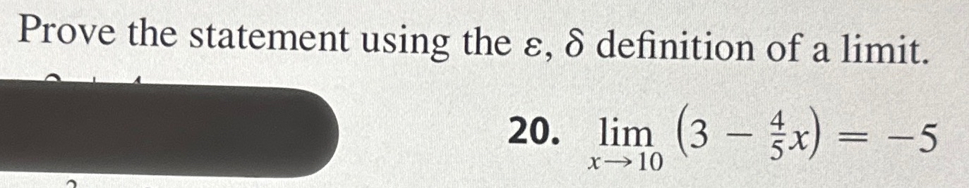 Solved Prove the statement using the ε,δ ﻿definition of a | Chegg.com