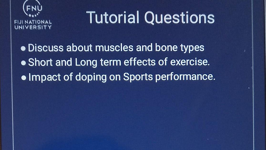 Solved Tutorial Activity - Write down the types of muscles | Chegg.com