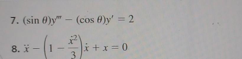 Solved Exercises 1 1 An In Problems 1 8 State The Order Of