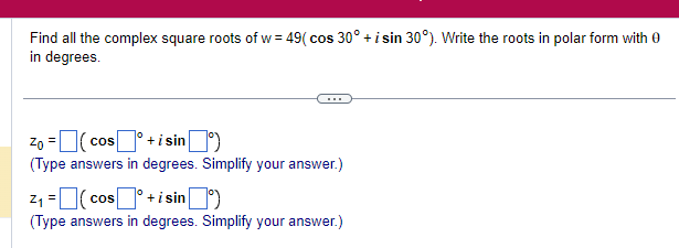 Solved Find all the complex square roots of | Chegg.com