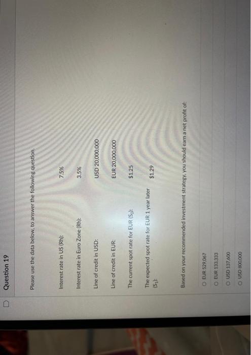Solved Please use the data below, to answer the following | Chegg.com