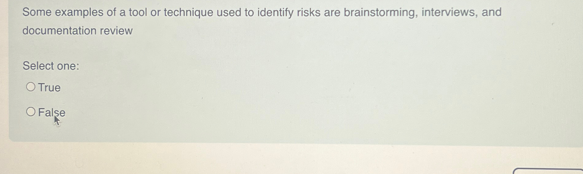 Solved Some examples of a tool or technique used to identify | Chegg.com