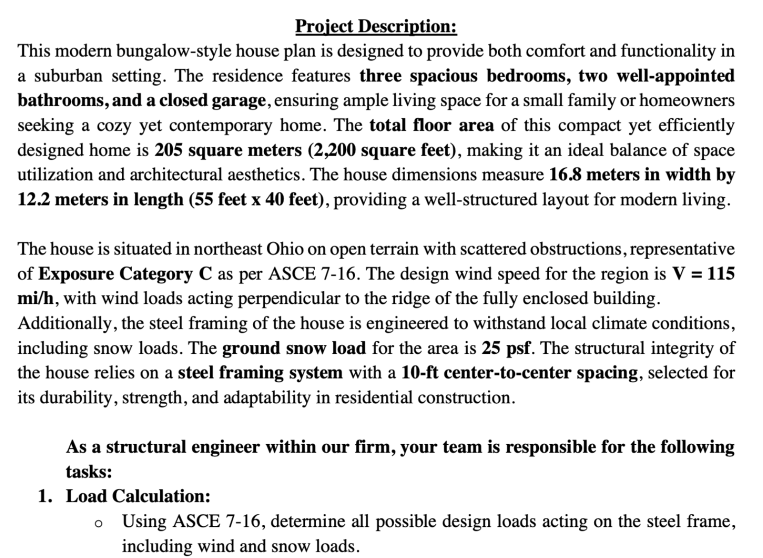 Solved Using ASCE 7-16, ﻿determine all possible design loads | Chegg.com