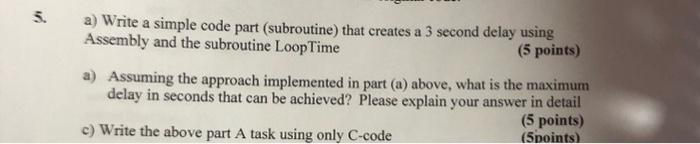 Solved A Write A Simple Code Part Subroutine That Creates 4151