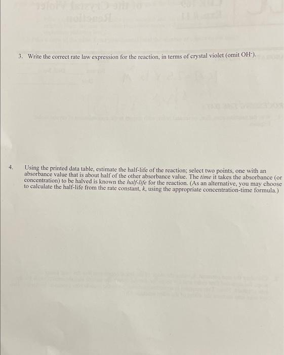 Solved LABORATORY REPORT Name Section Desk No. [cv] = 2.5 x | Chegg.com