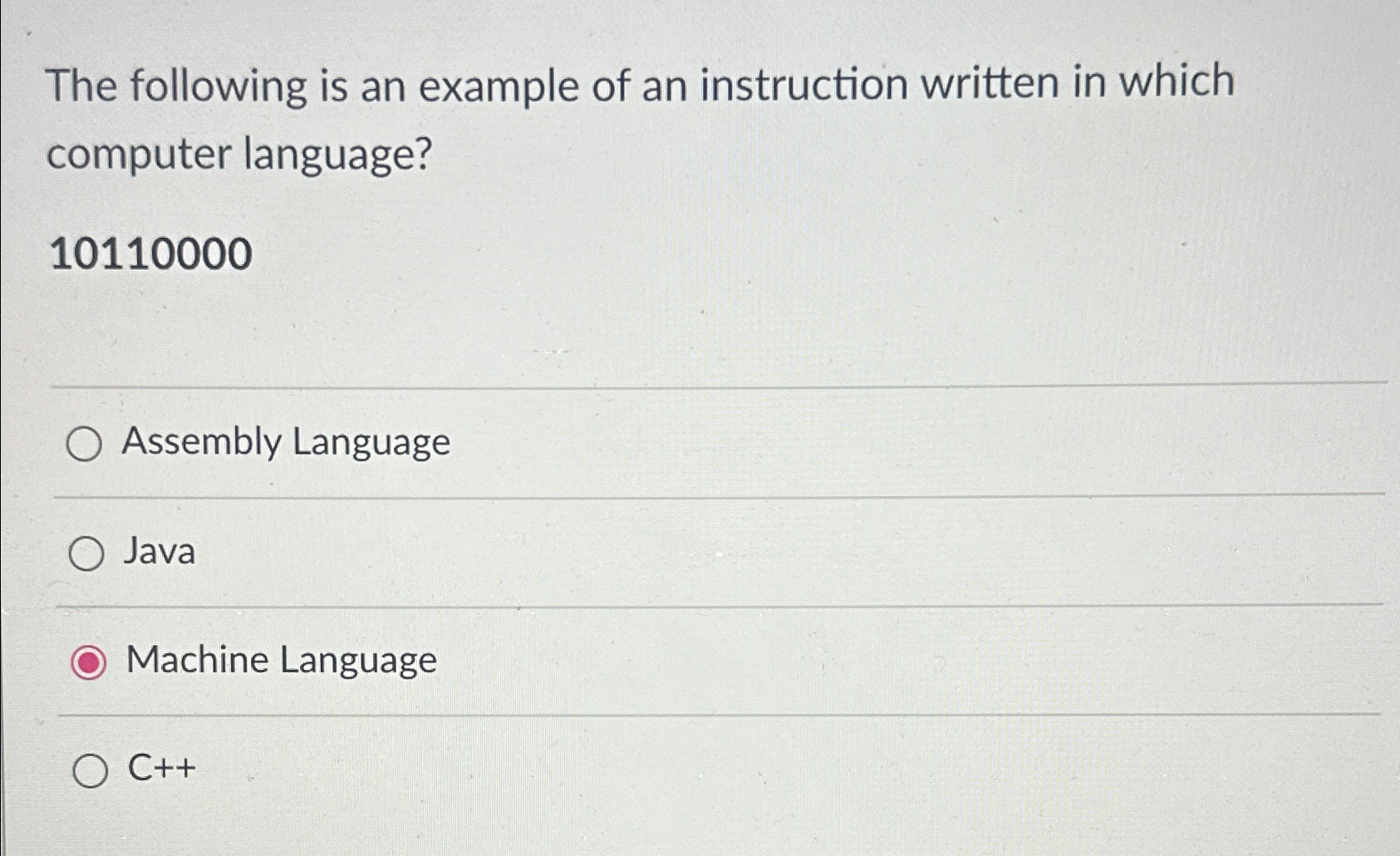 Solved The following is an example of an instruction written | Chegg.com