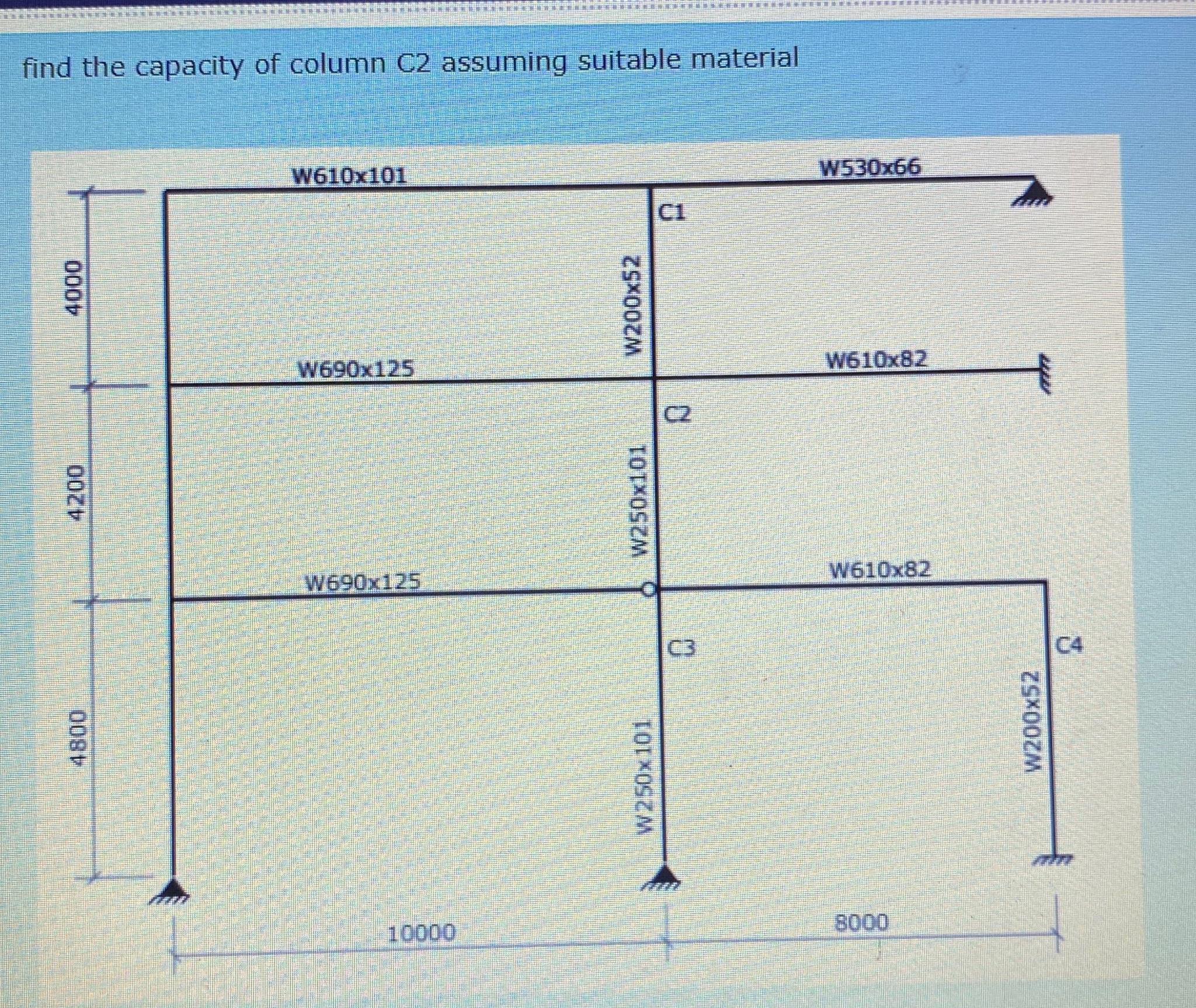 find the capacity of column C2 ﻿assuming suitable | Chegg.com