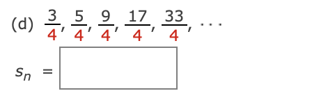 Solved find a formula for sn, ﻿n | Chegg.com