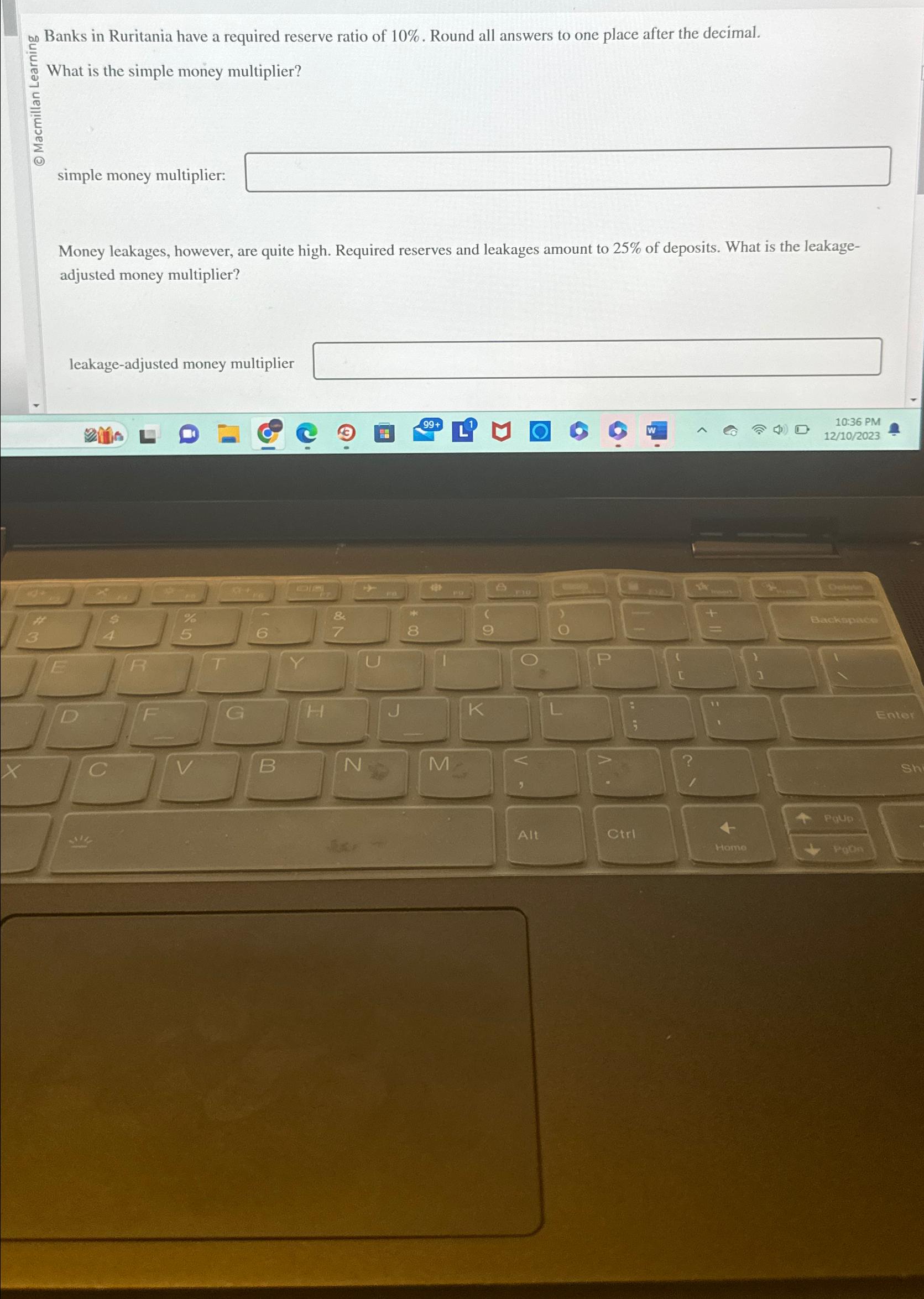 Solved Bo Banks in Ruritania have a required reserve ratio | Chegg.com