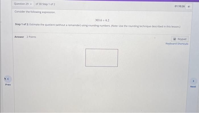 Solved Consider the following expression. \[ 2 . 1 \longdiv | Chegg.com