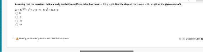 Solved Assuming that the equations define x and y implicitly | Chegg.com