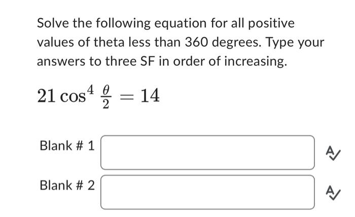 Solved Solve the following equation for all positive values | Chegg.com