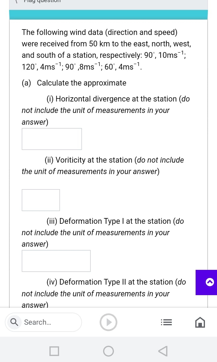 Solved The following wind data (direction and speed) ﻿were | Chegg.com