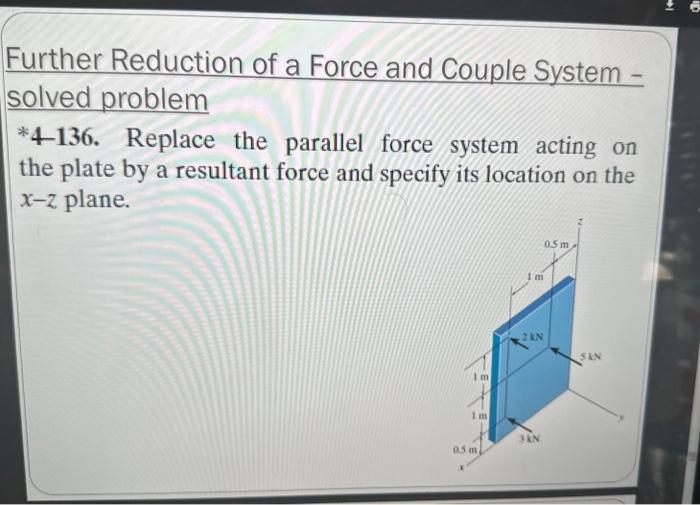 Solved Further Reduction of a Force and Couple System solved | Chegg.com