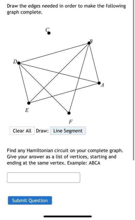 Solved Draw the edges needed in order to make the following | Chegg.com