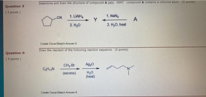 Solved Determine and draw the structure of compound A only. | Chegg.com