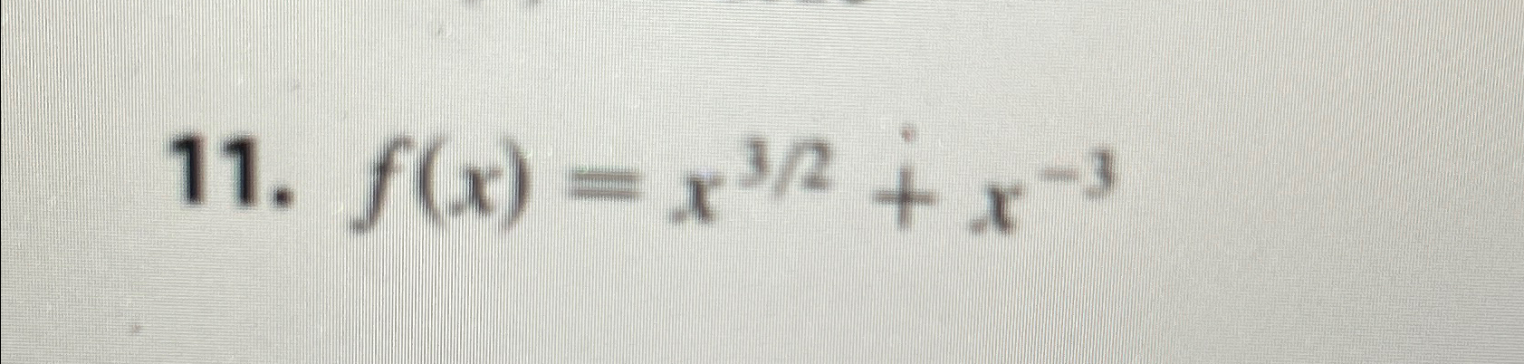 Solved Differentiate the function. f(x)=x32+x-3 | Chegg.com