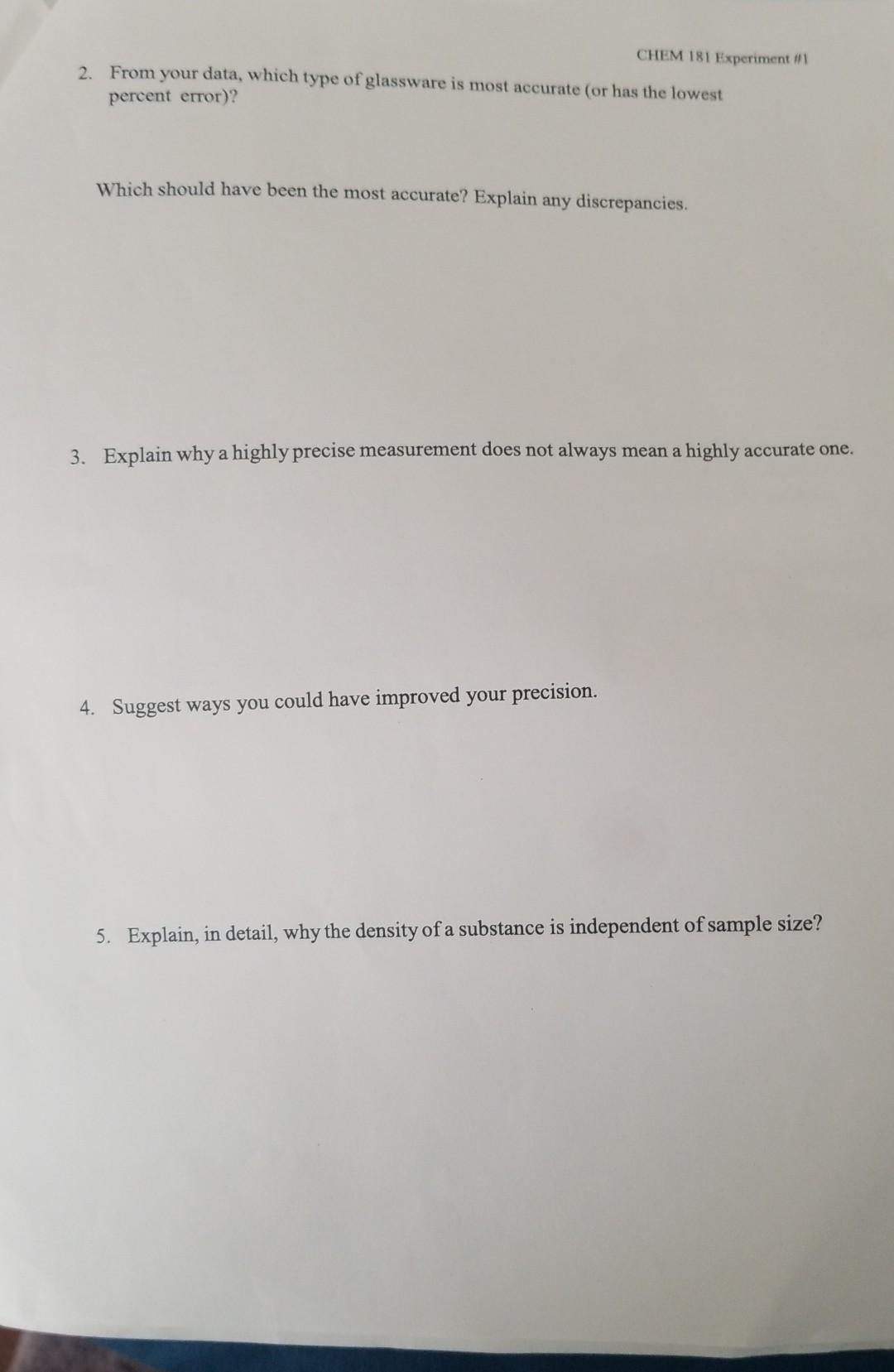 Solved Percent error (%) Calculate this using the average | Chegg.com
