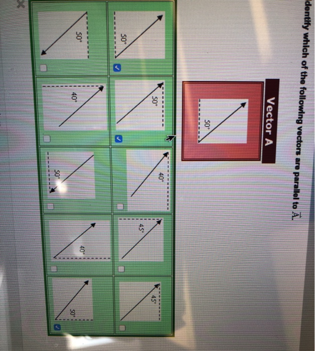 Solved Identify which of the following vectors are parallel | Chegg.com