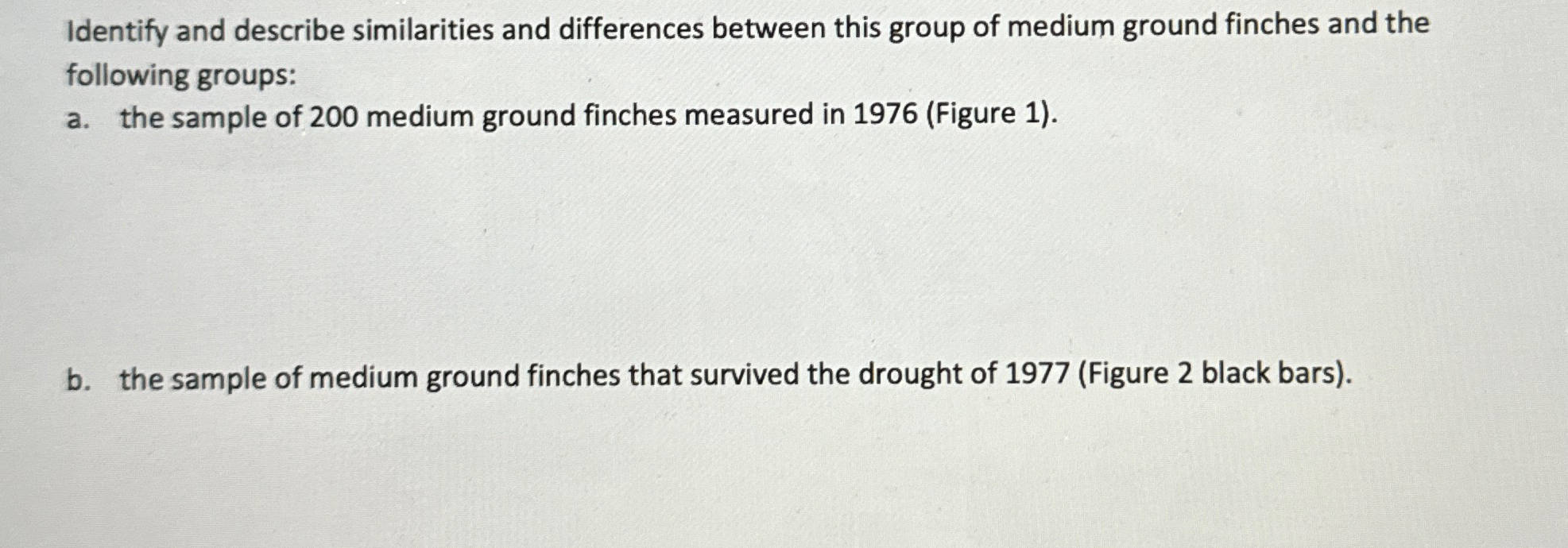 Solved Identify and describe similarities and differences | Chegg.com
