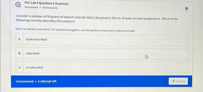 Solved Pre-Lab 6 Question 6 (6 points) Homework. Unanswered | Chegg.com