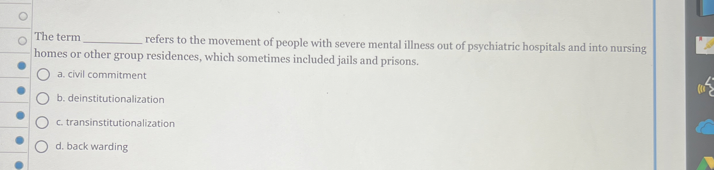 Solved The term ﻿refers to the movement of people with | Chegg.com