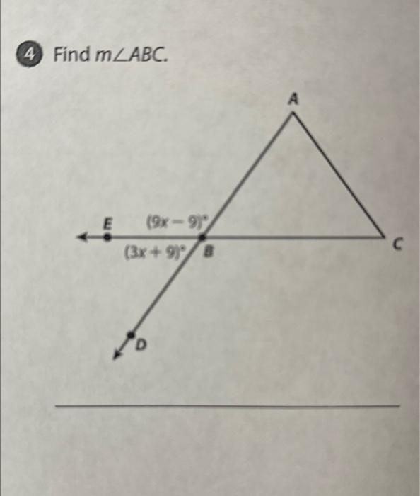 Solved Find m∠ABC. | Chegg.com