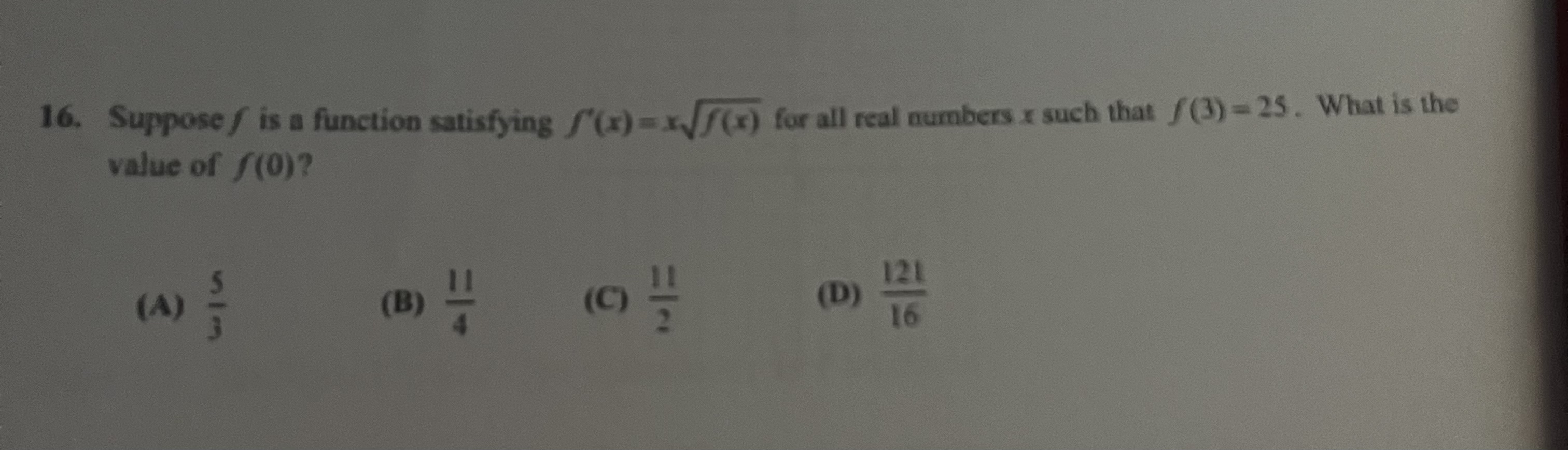 Solved Suppose f ﻿is a function satisfying f'(x)=xf(x)2 ﻿for | Chegg.com