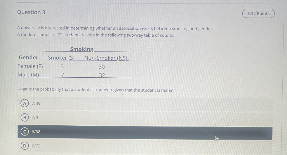 Solved Question 33.34 ﻿PointsA university is interested in | Chegg.com