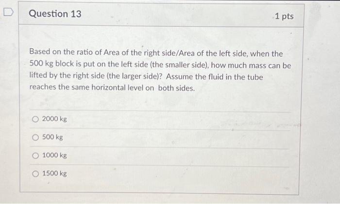Solved Take out the 500 kg block from the left side of the | Chegg.com