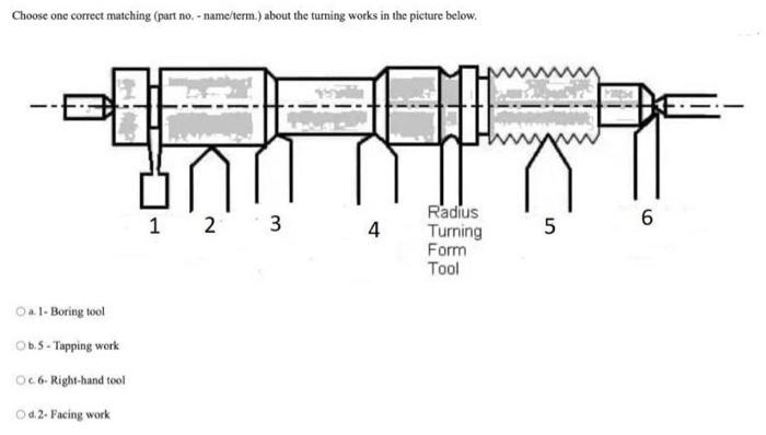 Solved Choose one correct matching (part no, - name/term.) | Chegg.com