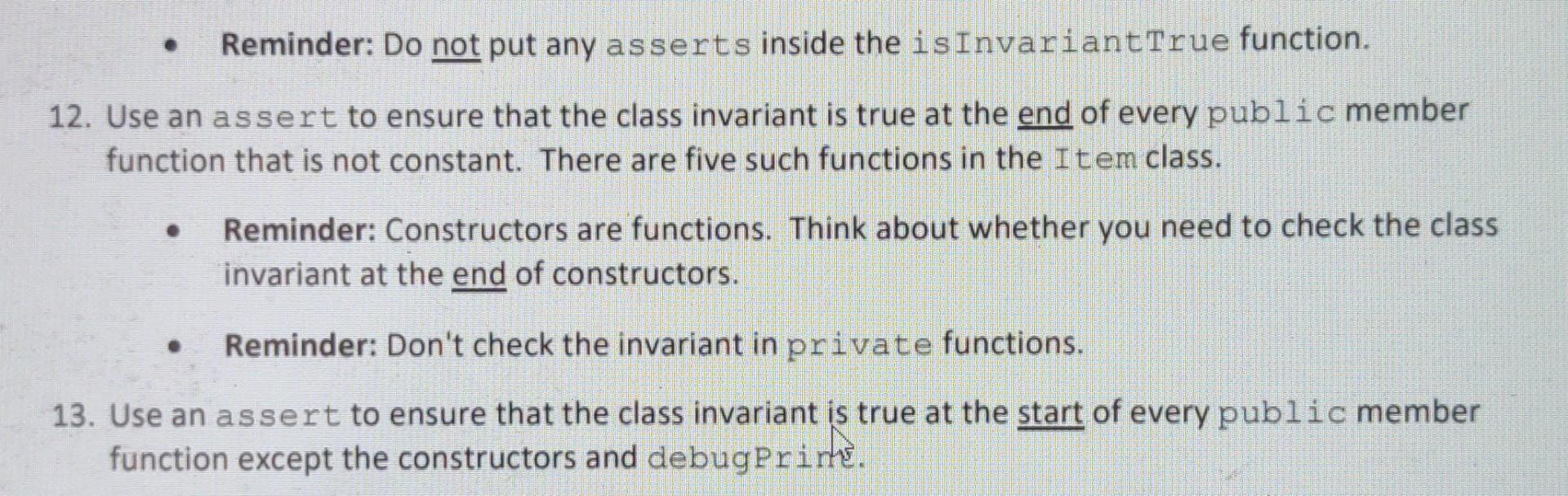 Solved Part C Refactor Item Into A Class 27 20 Test 5535