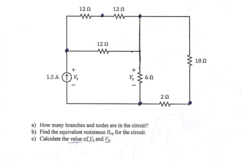 Solved a) ﻿What is the type of the dependent source in the | Chegg.com