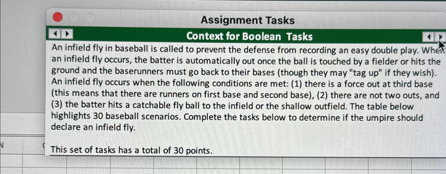 Solved Assignment TasksContext for Boolean TasksAn infield | Chegg.com
