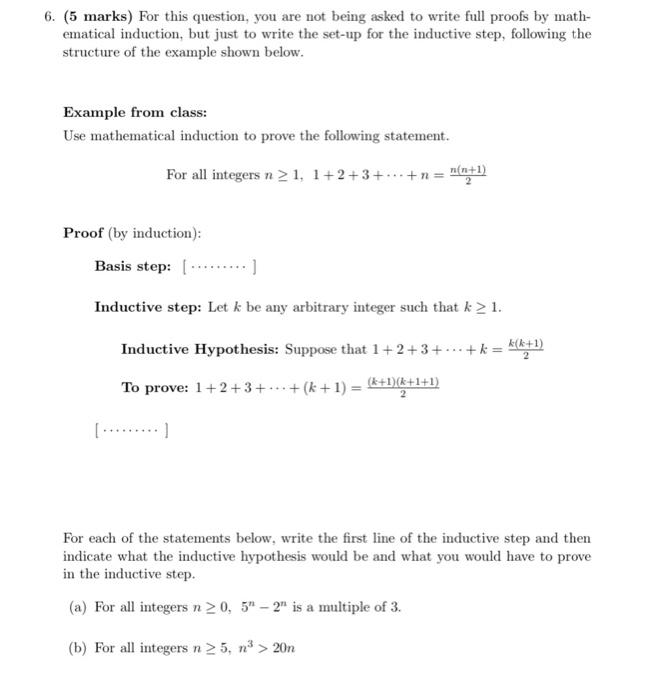 Solved 6 5 Marks For This Question You Are Not Being 