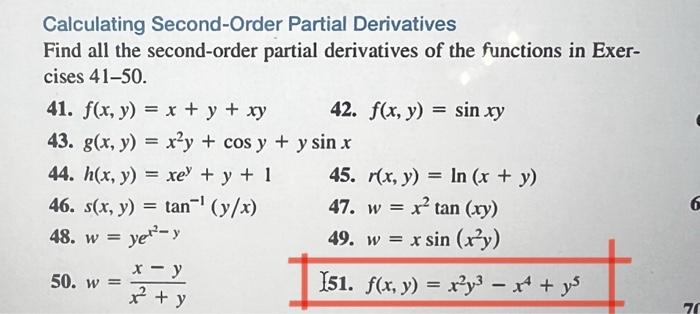 Solved Calculating Second-Order Partial Derivatives Find all | Chegg.com