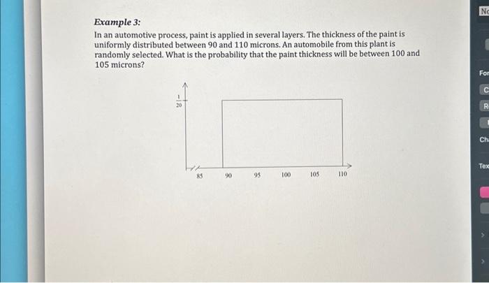 Solved Example 1: The probability density curve for a | Chegg.com